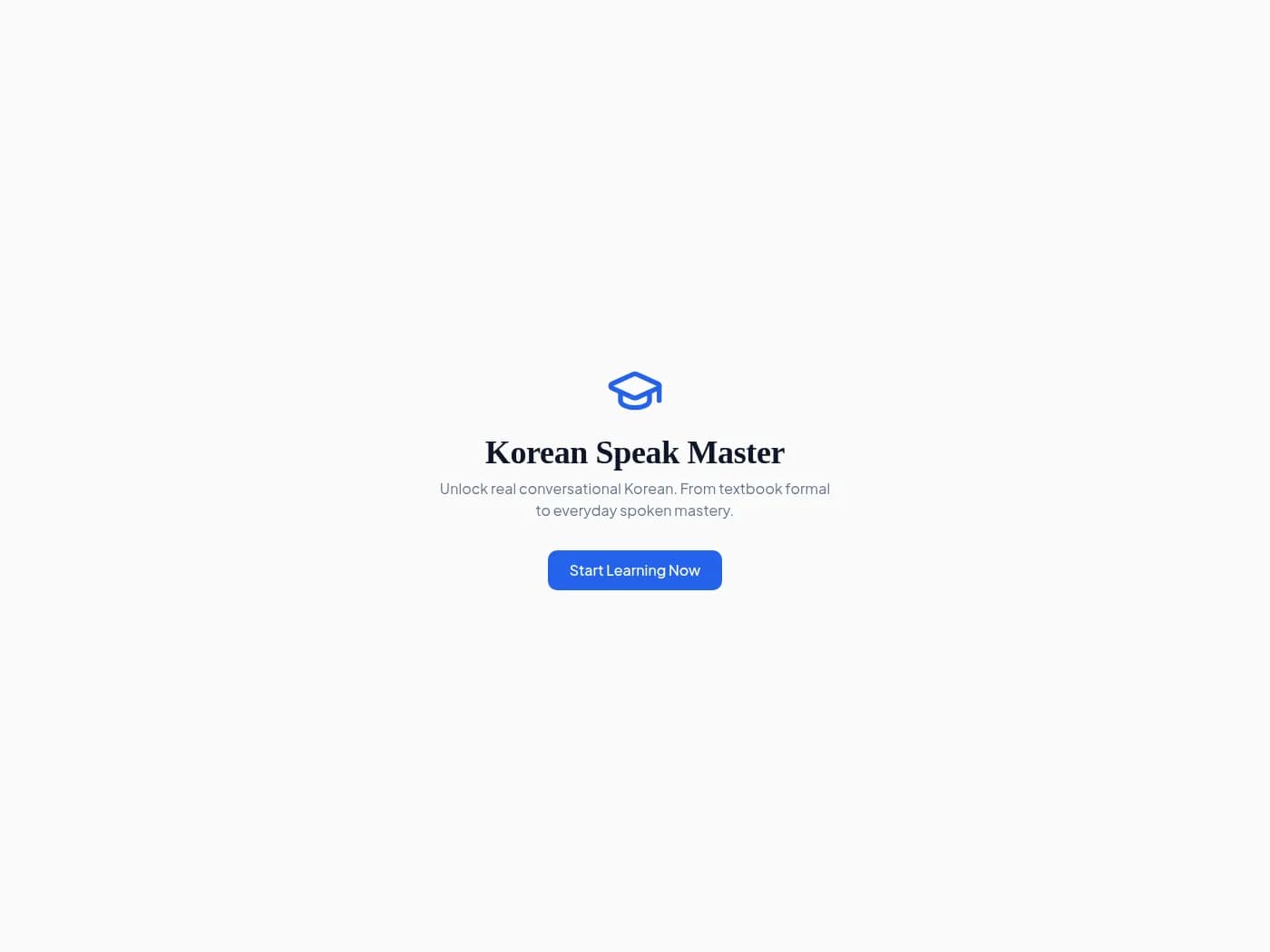 Korean Speak Master