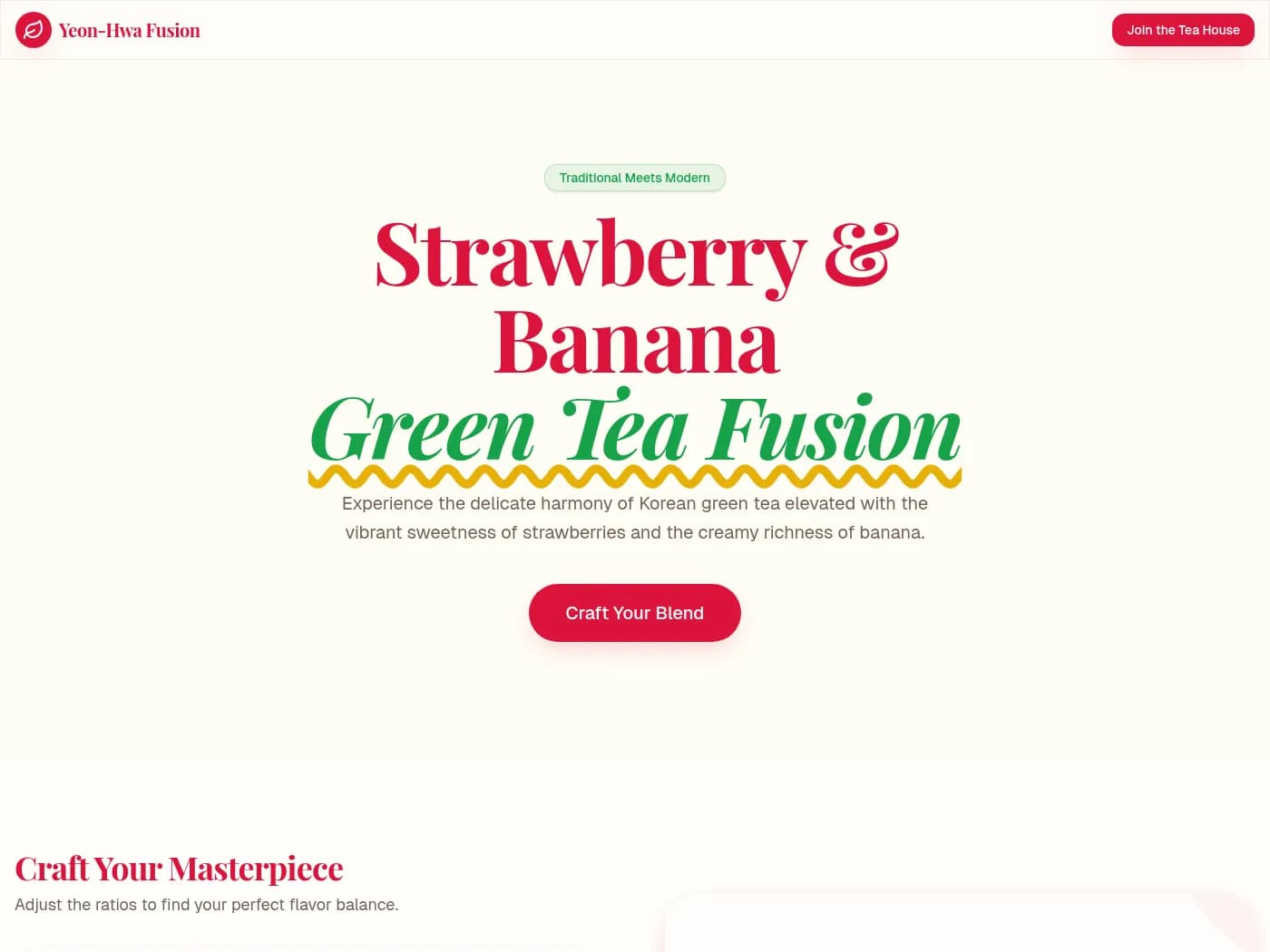 Korean Fusion Tea App