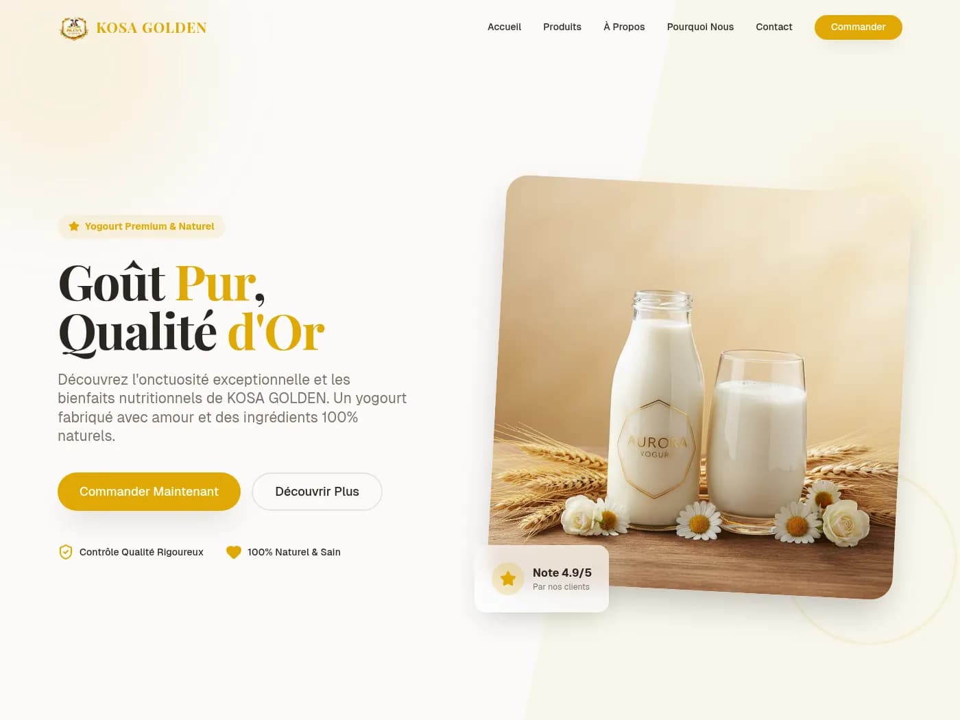 KOSA GOLDEN Website