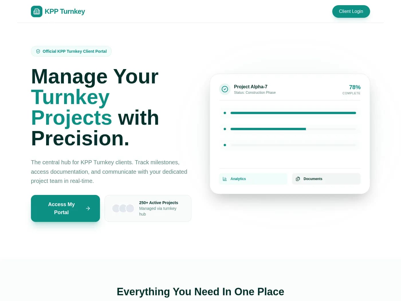 KPP Turnkey Portal