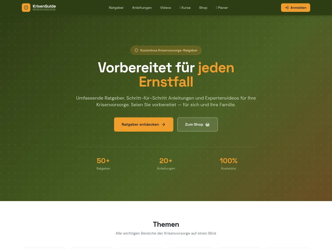 Krisenvorsorge GuideApp