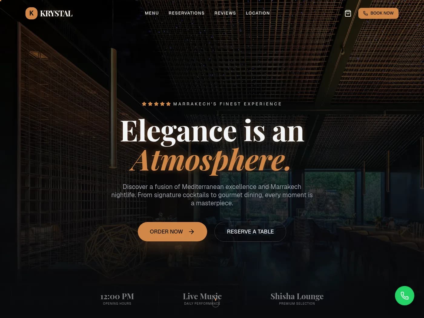 Krystal Lounge Experience