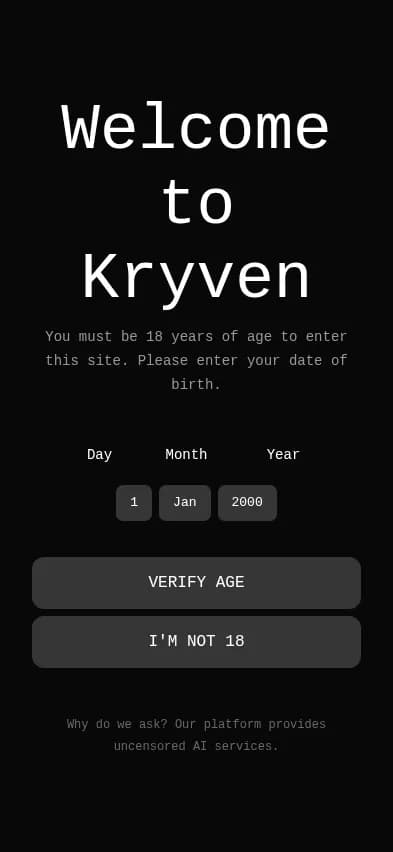 Kryven Mobile Experience