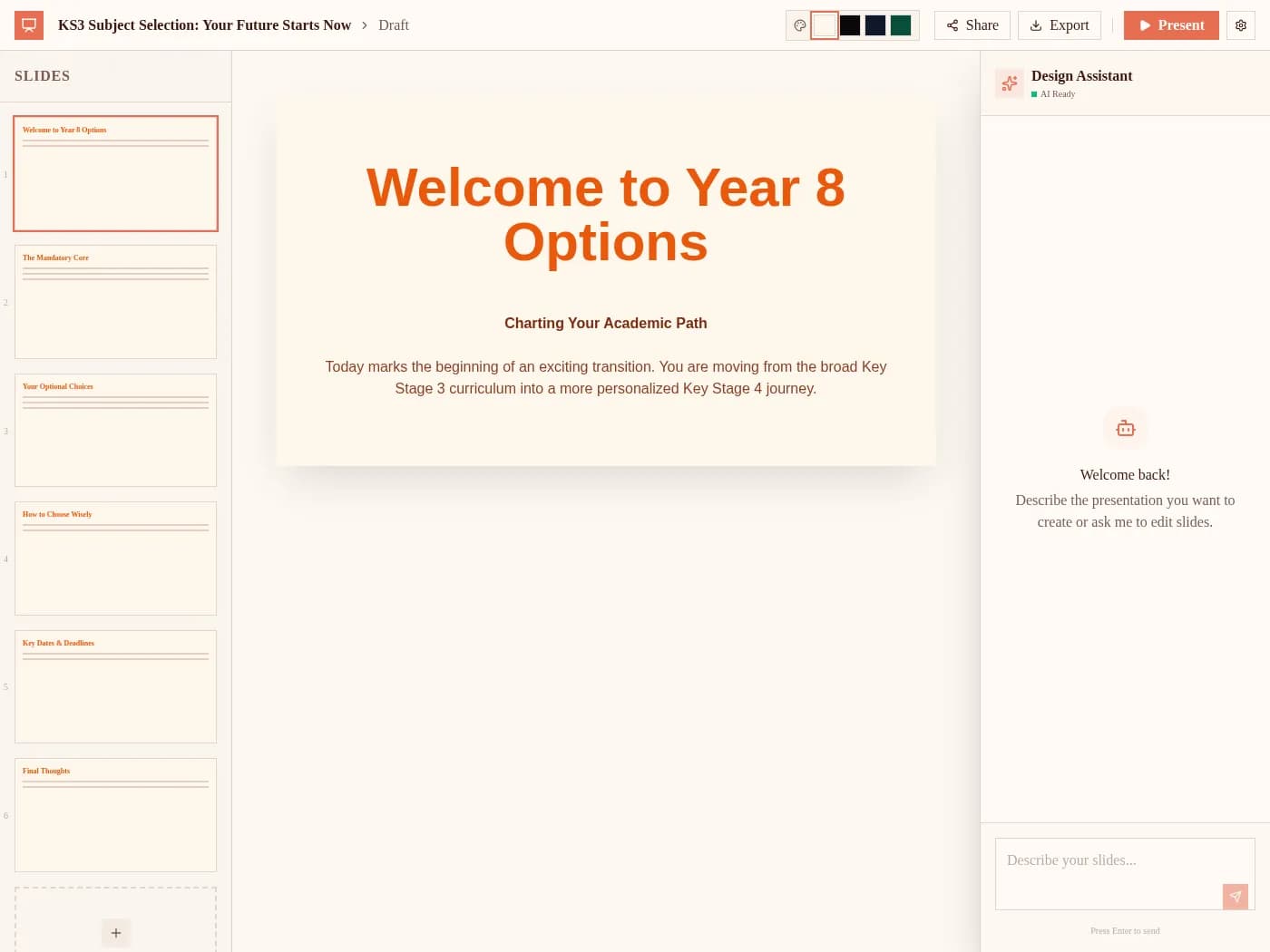 KS3 Subject Picker