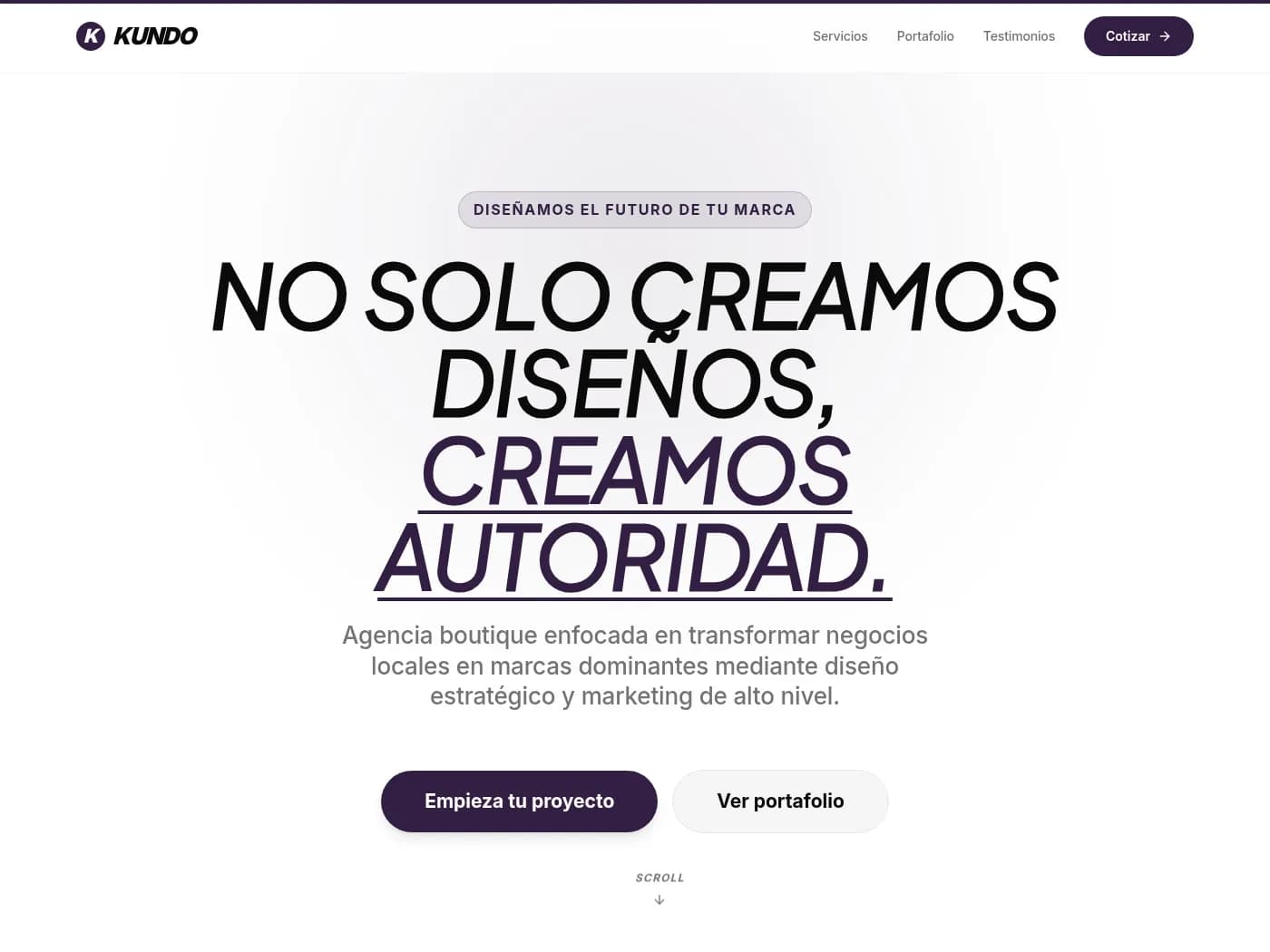 Kundo Landing Page