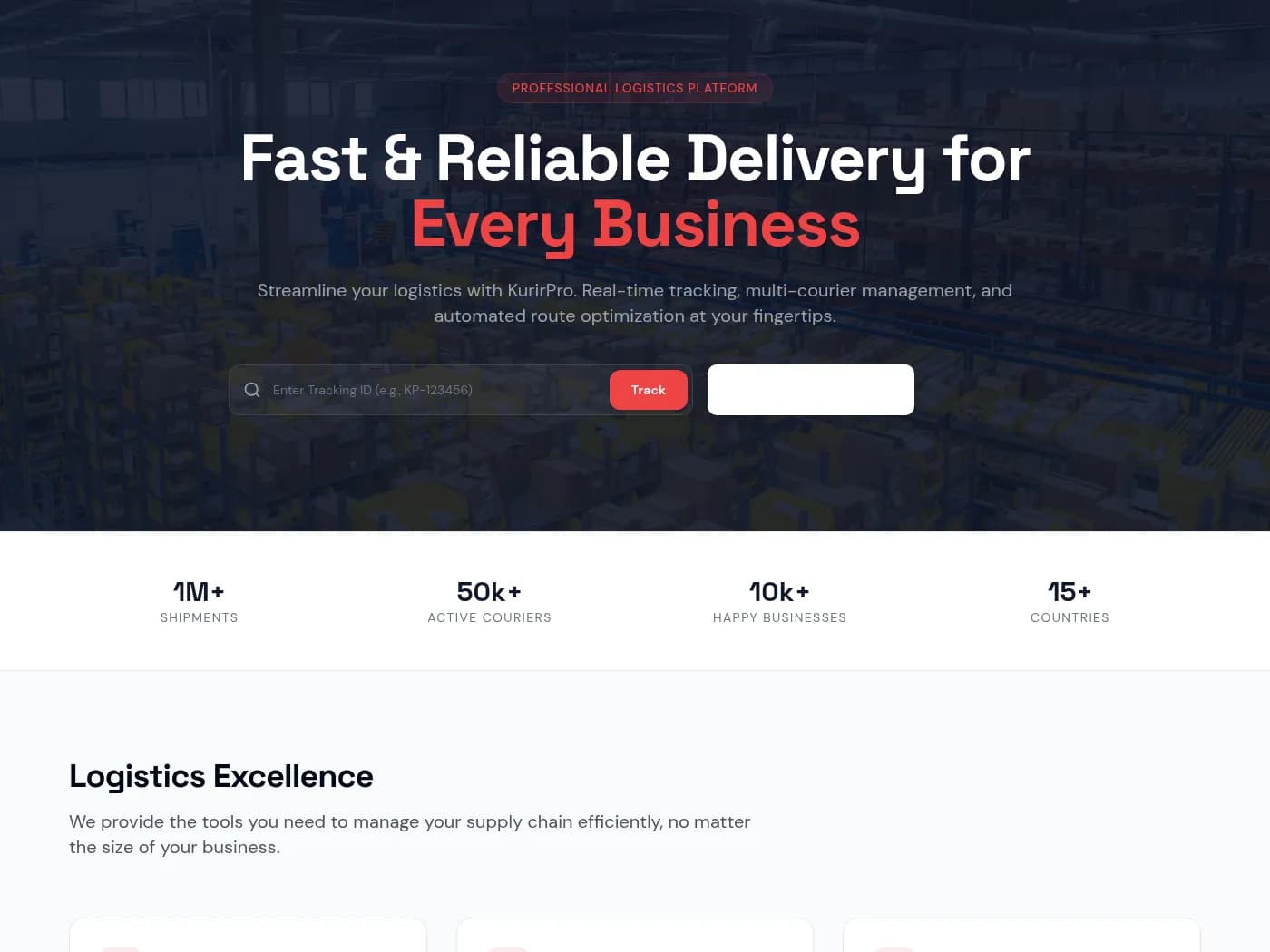 KurirPro SaaS Platform