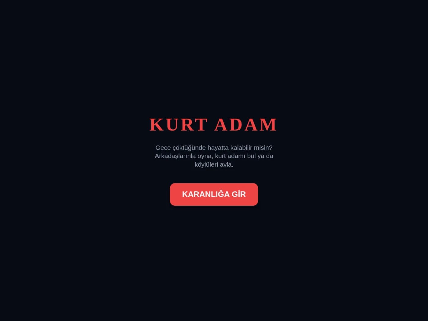 Kurt Adam Oyunu