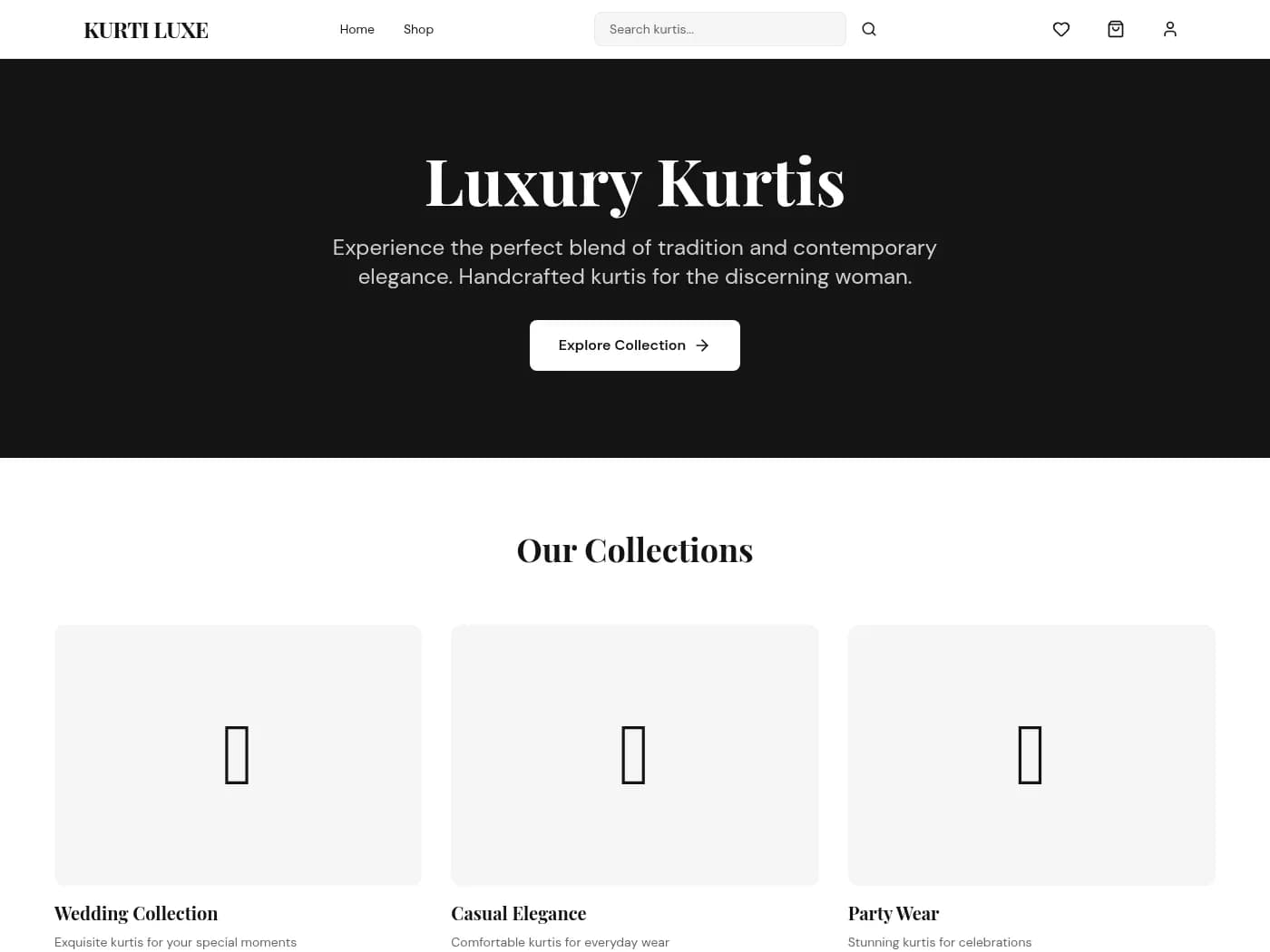 Kurti Luxe Storefront