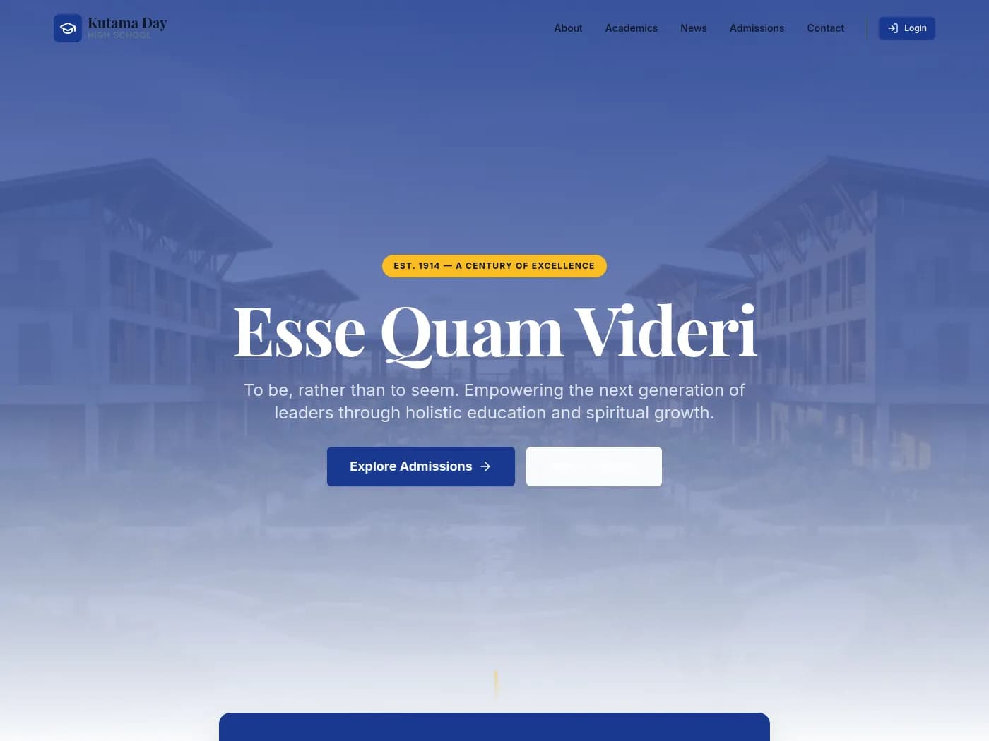 Kutama Day School Site