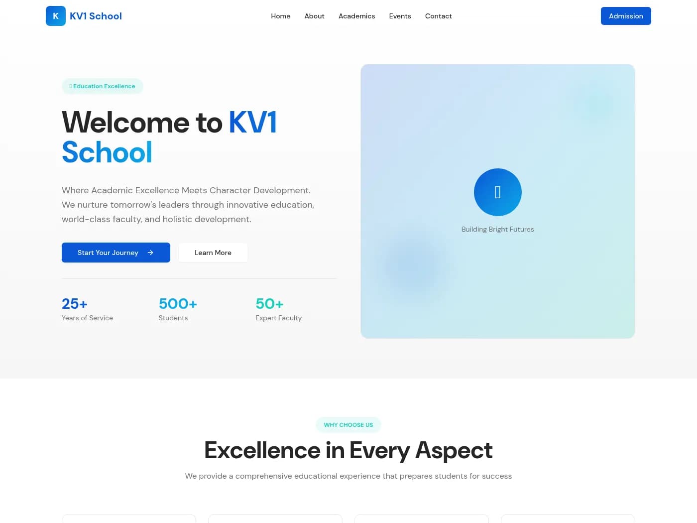 KV1 School Website