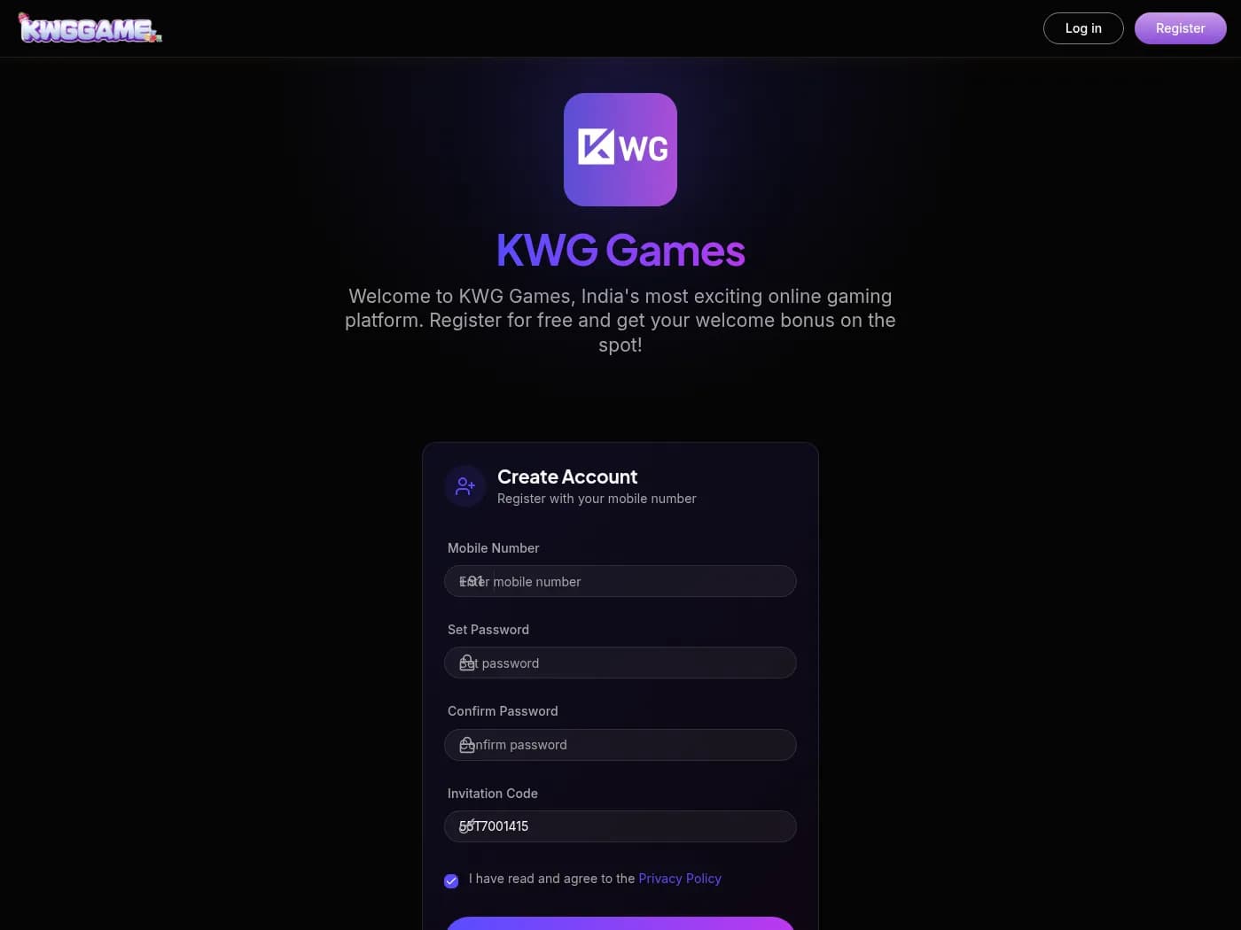 KWG3 Landing Clone