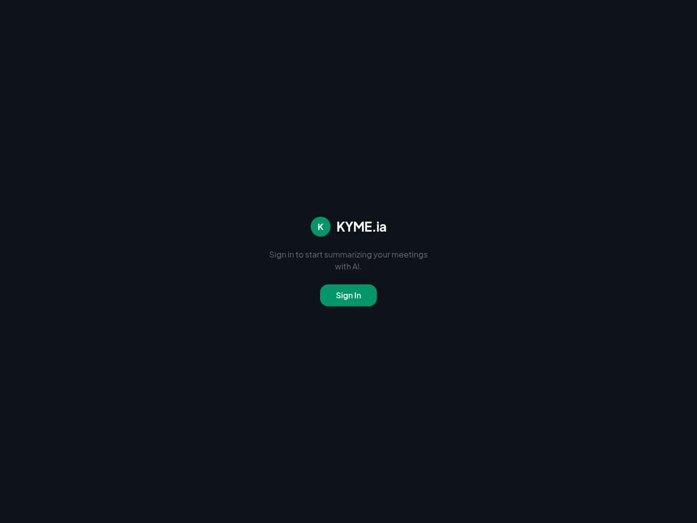 KYME.ia Meeting Summarizer