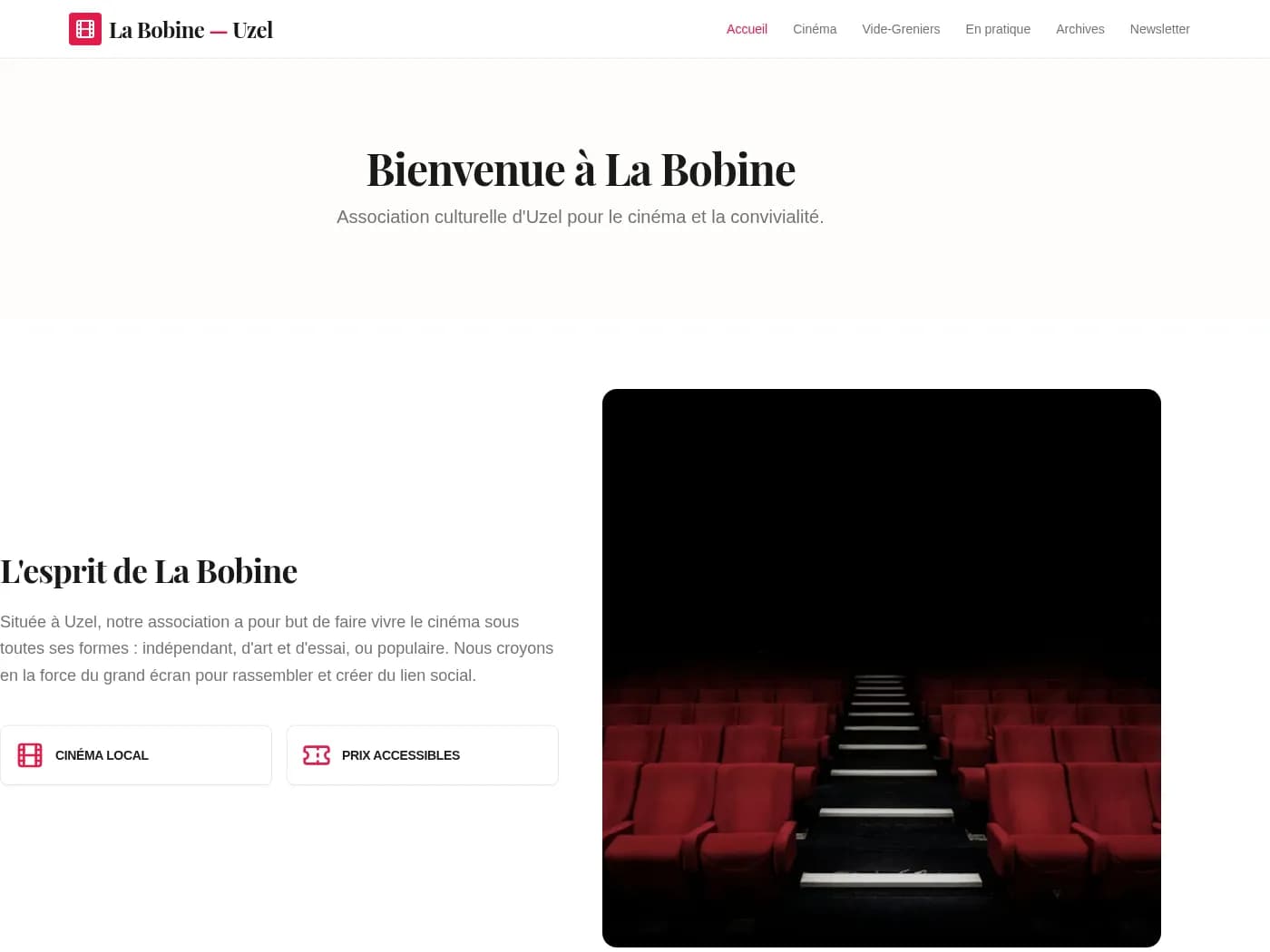 La Bobine Web Portal