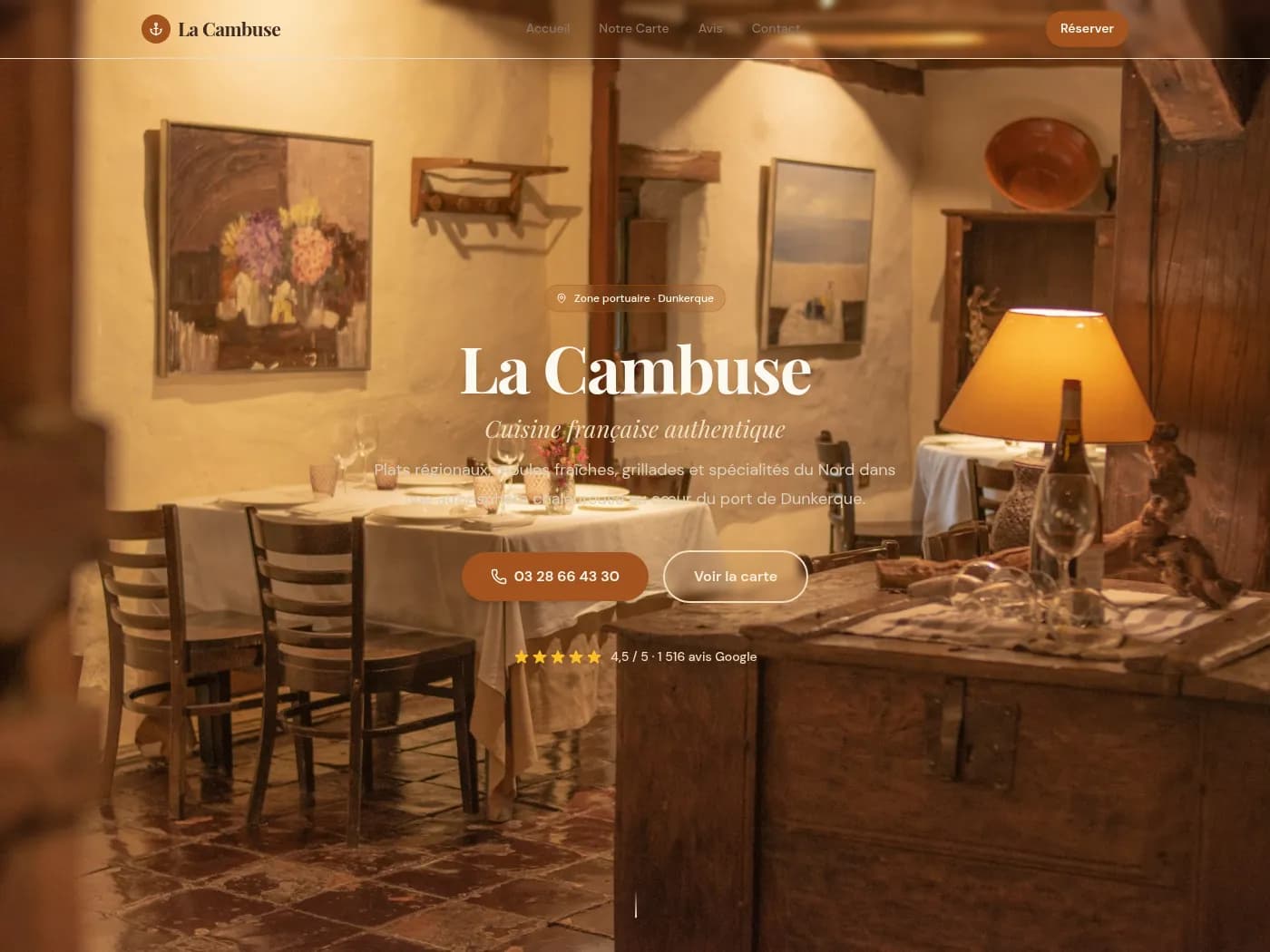 La Cambuse Website