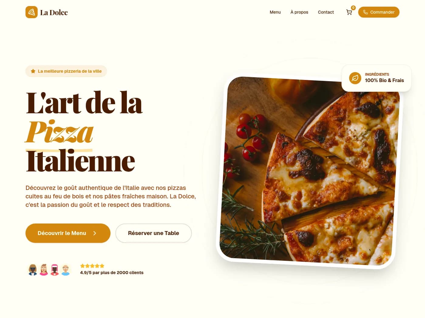 La Dolce Pizzeria Site