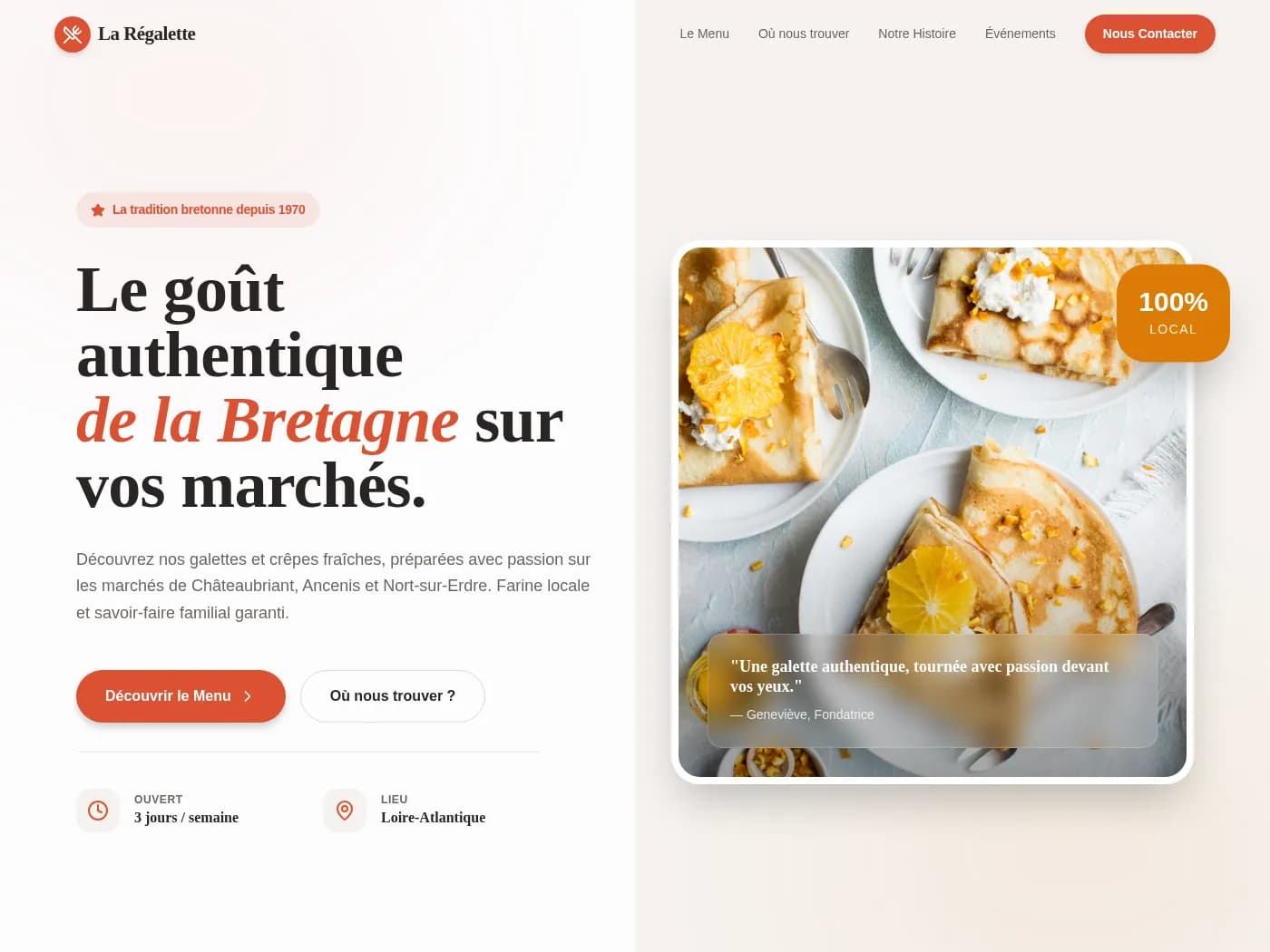 La Régalette Web Presence