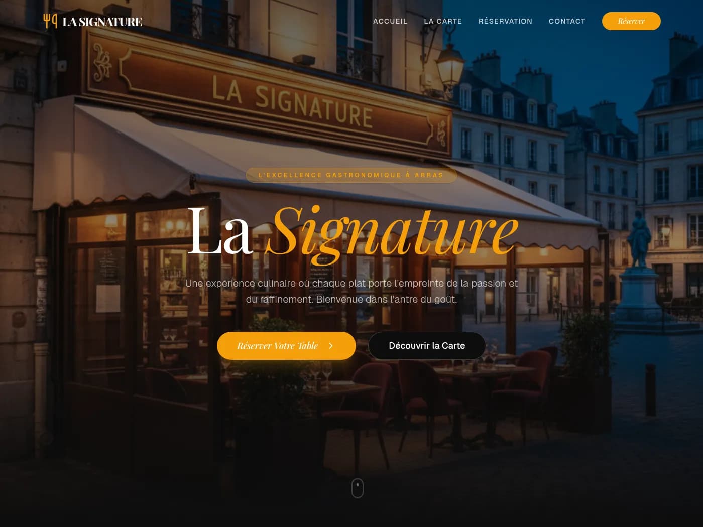 La Signature Bistro Site