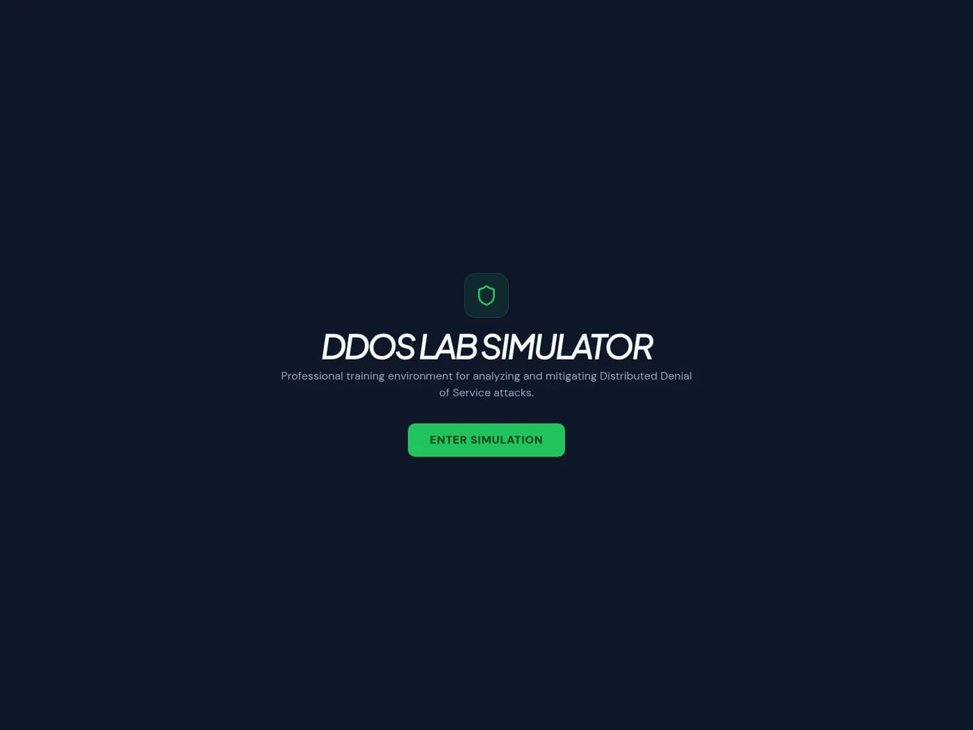Lab DDoS Simulator