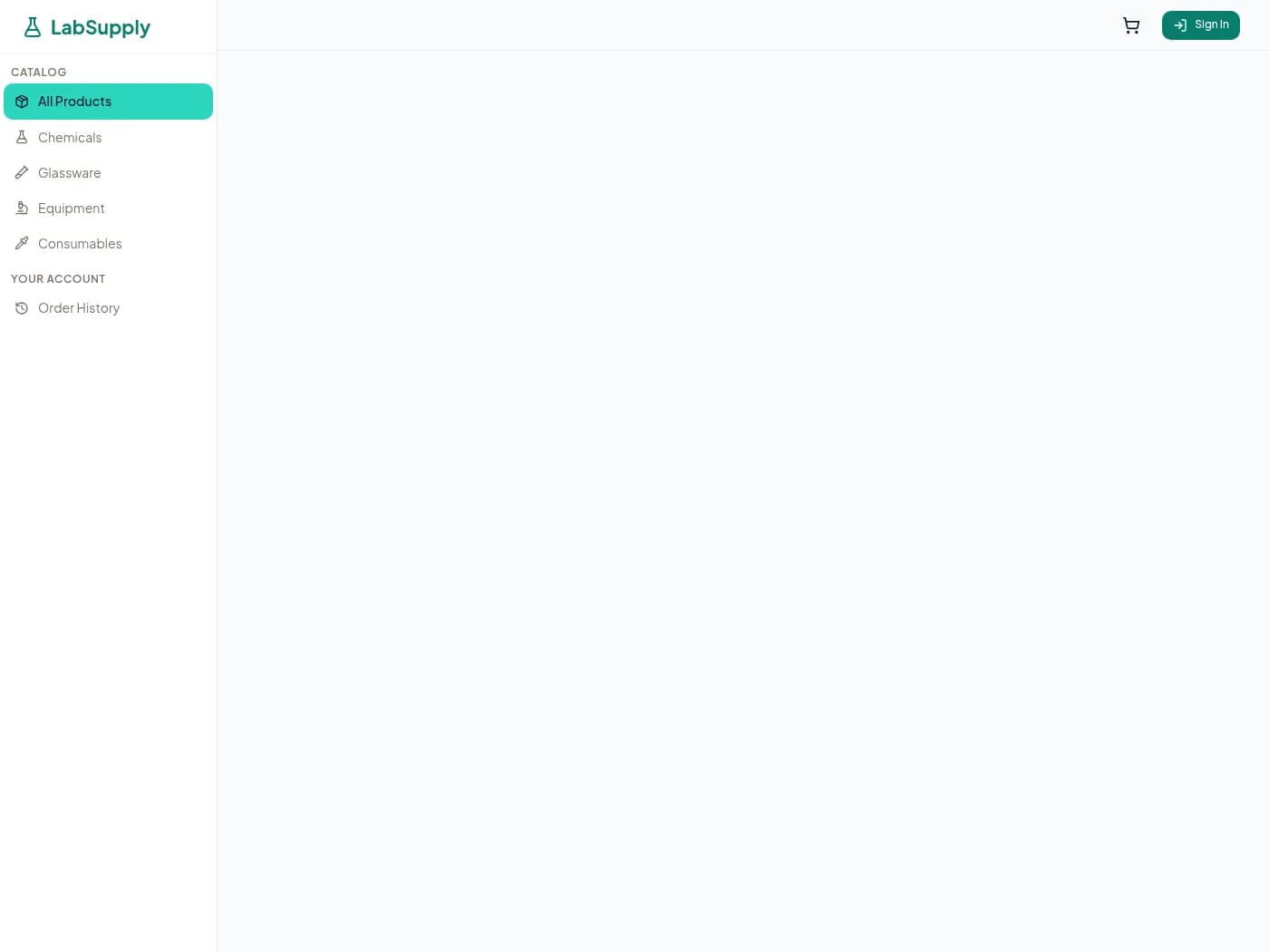 Lab Supplies Order Page