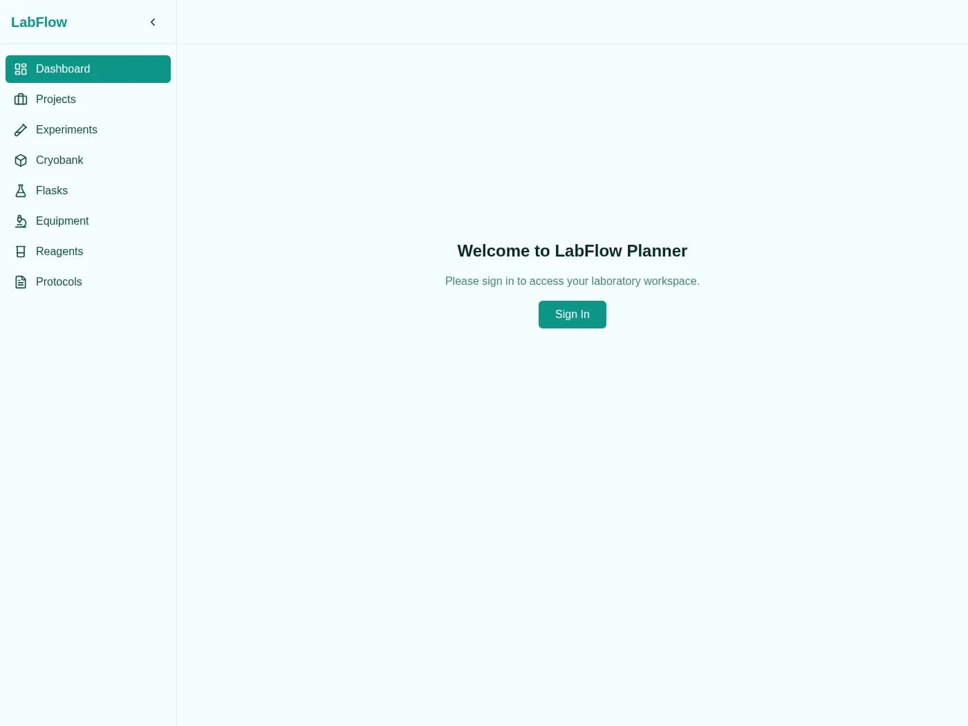LabFlow Planner
