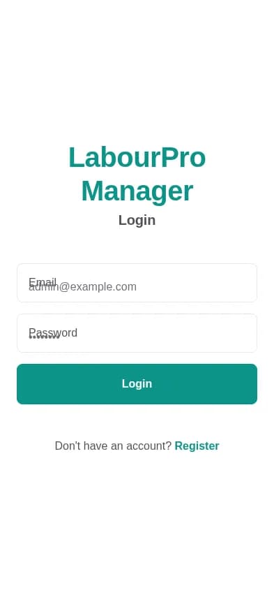 LabourPro Manager