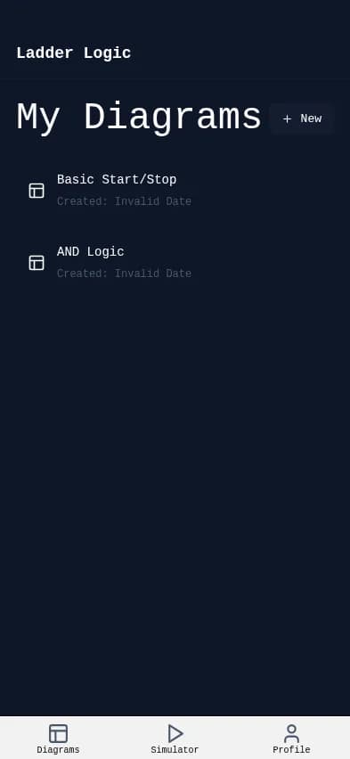 Ladder Logic Simulator