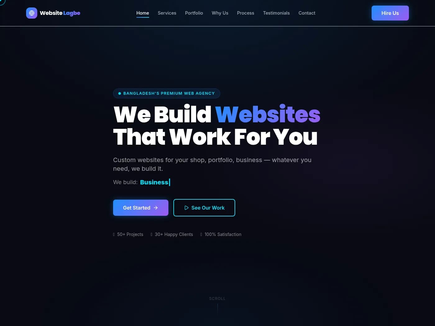 Website Lagbe Agency Site