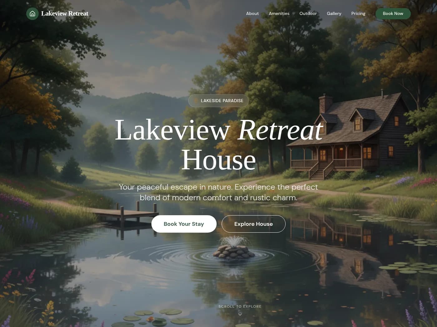 Lakeview Retreat Website