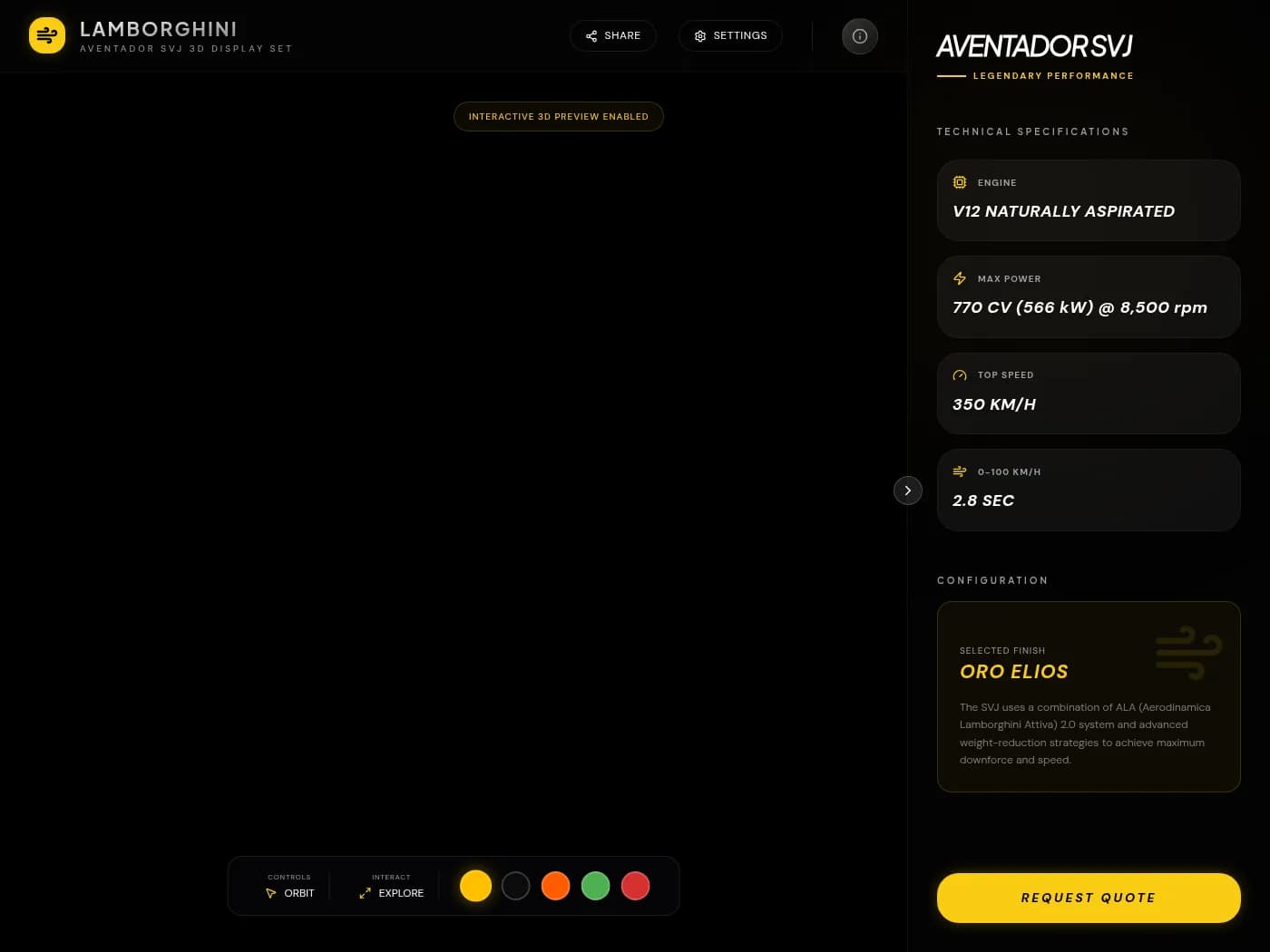 Lamborghini 3D Display