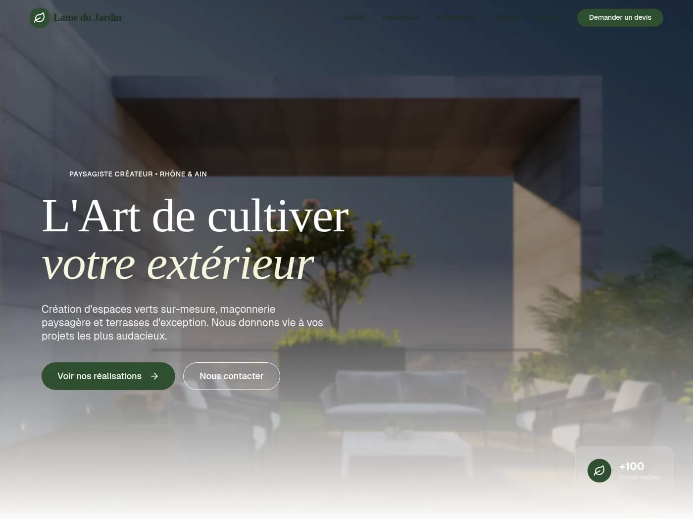 Lame du Jardin Site