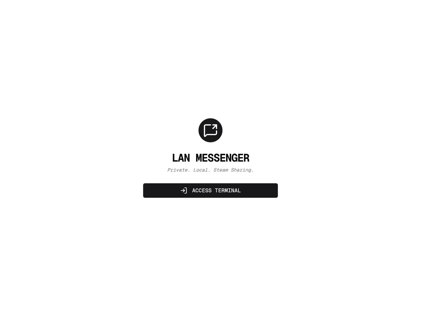 LAN Steam Messenger