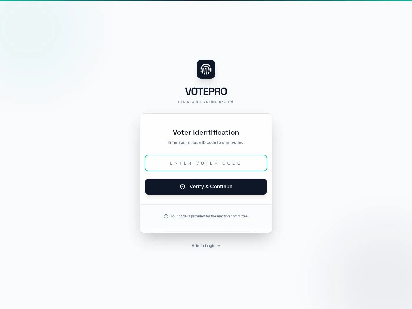 LAN Voting System