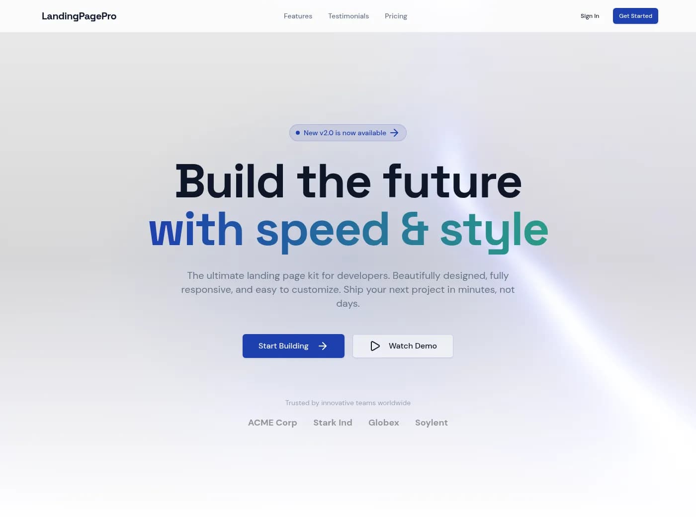 Landing Page Pro