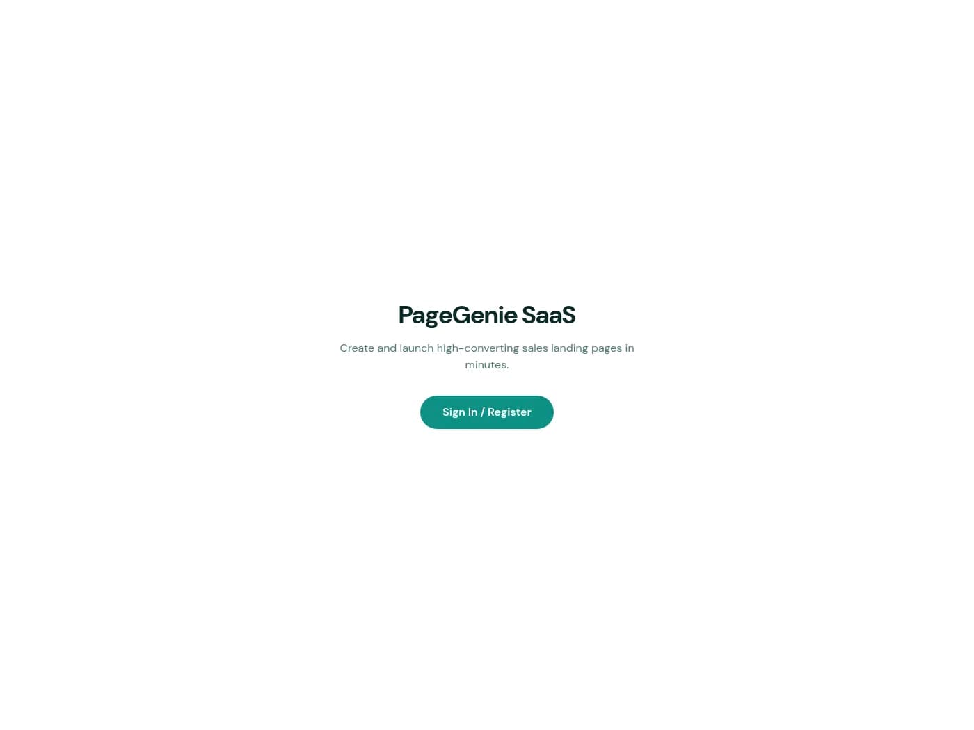 PageGenie SaaS
