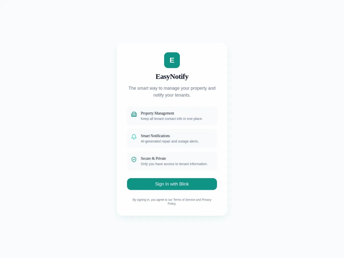 EasyLandlord Notify