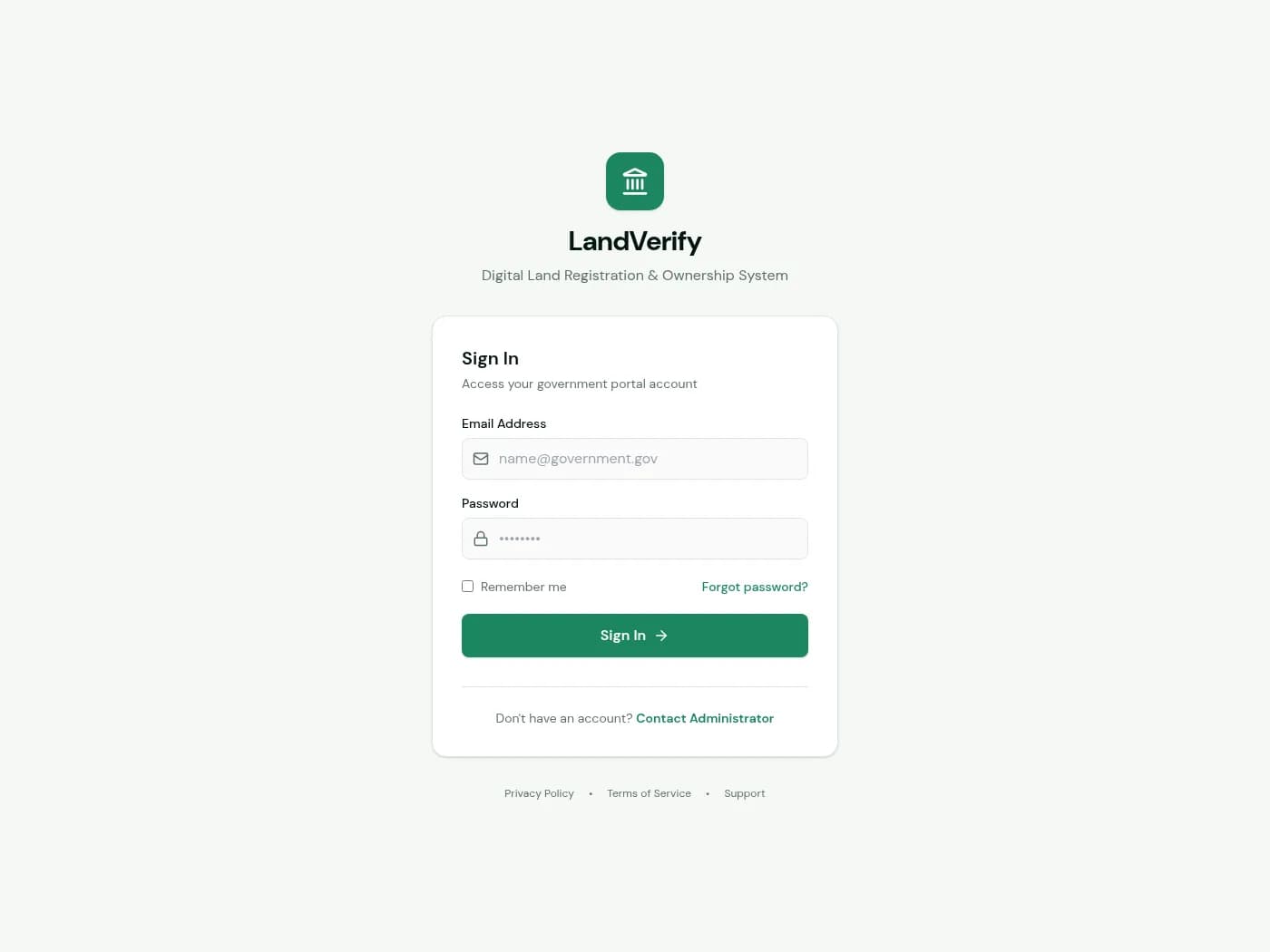 LandVerify Frontend