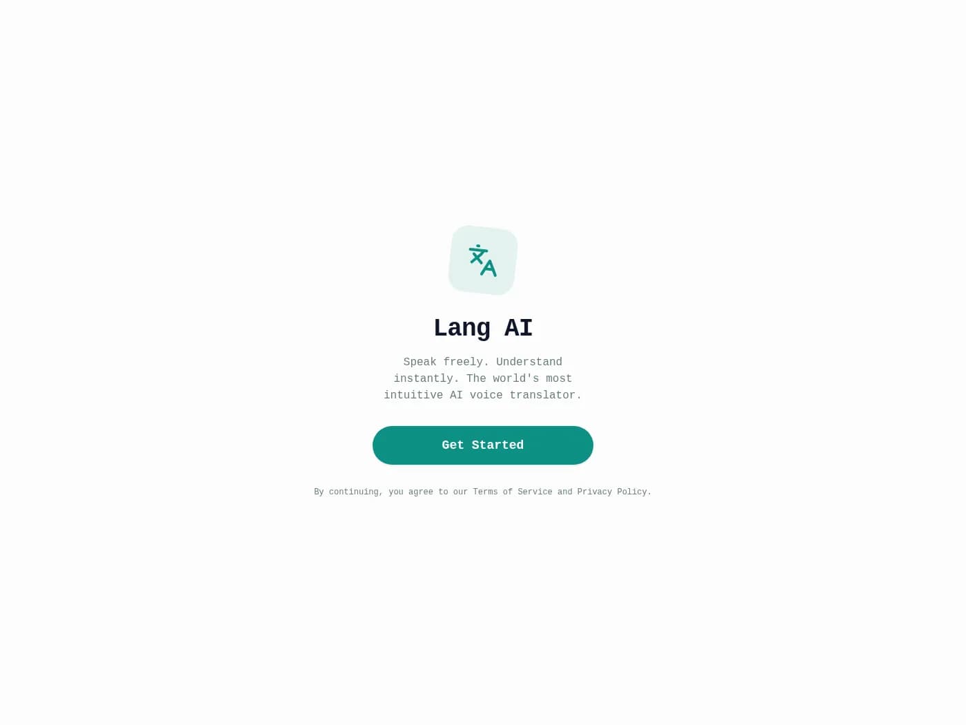 Lang Translator App