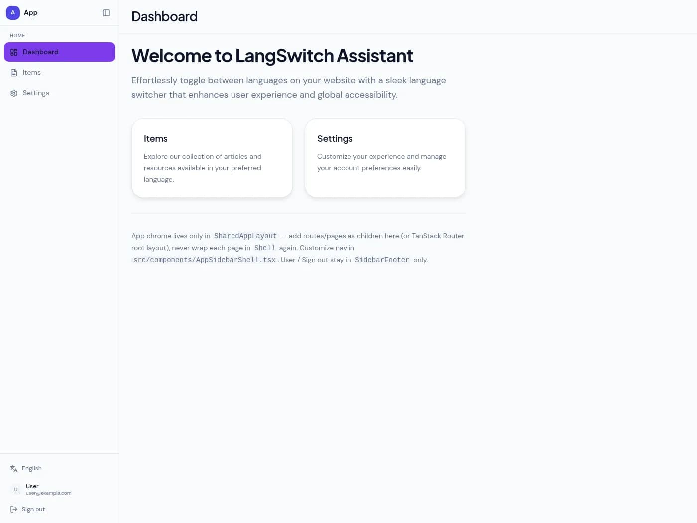 LangSwitch Assistant