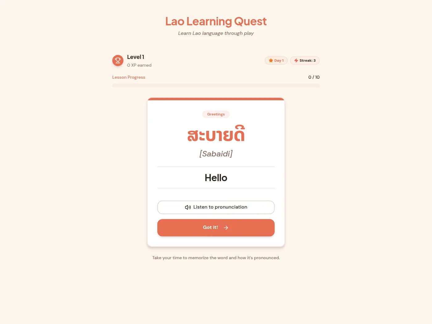 Laos Learning Quest