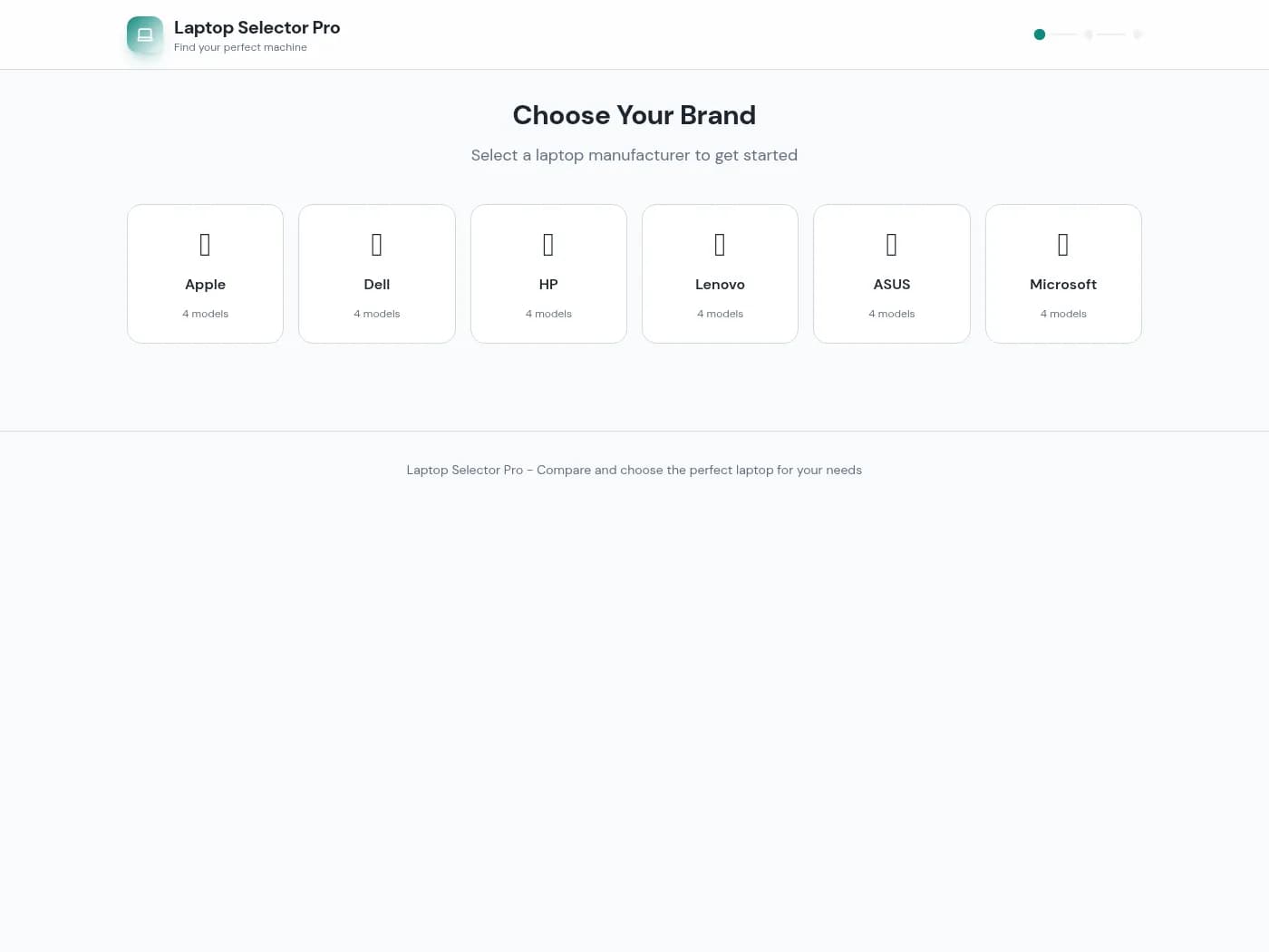 Laptop Selector Pro