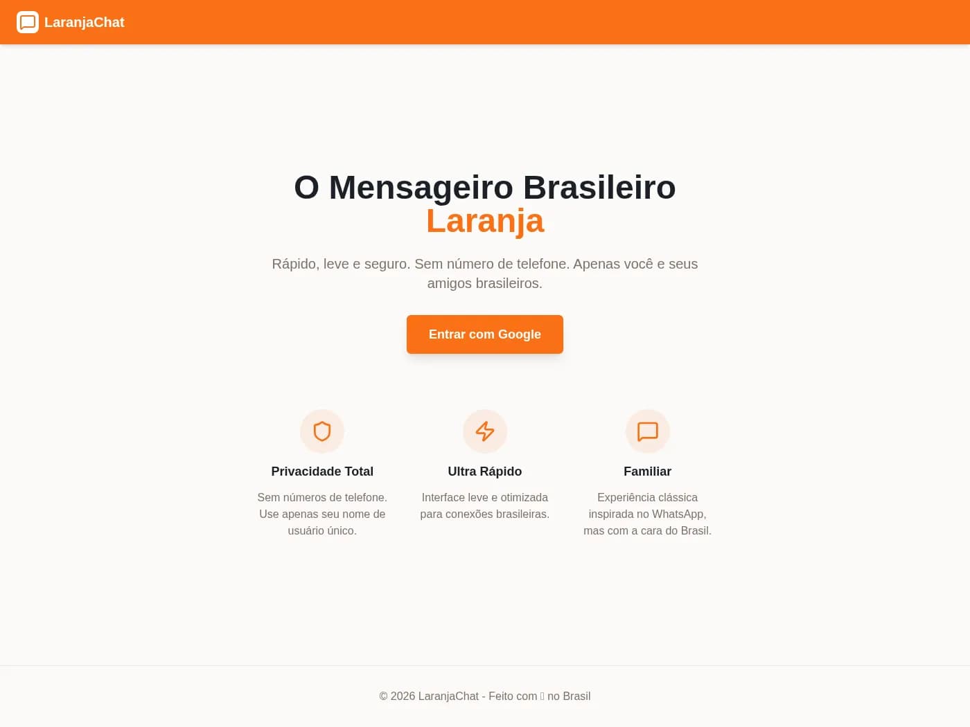 LaranjaChat Web Messenger