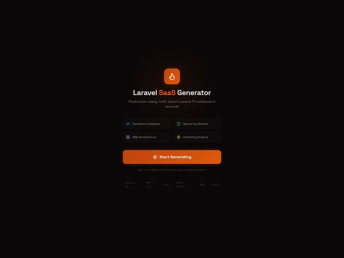Laravel SaaS Generator
