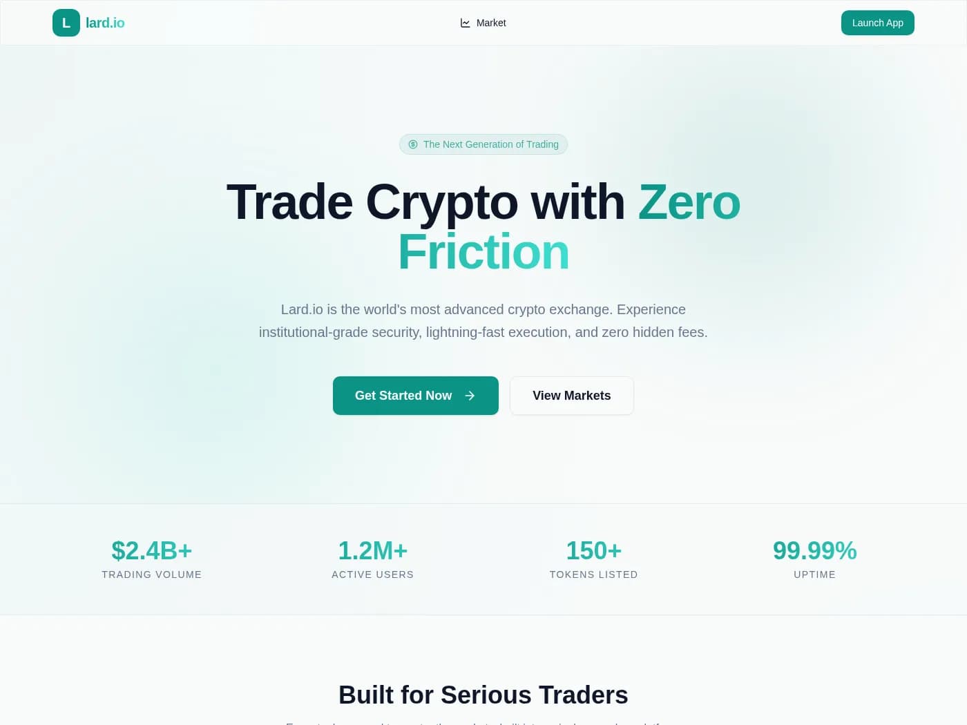 Lard.io Crypto Exchange