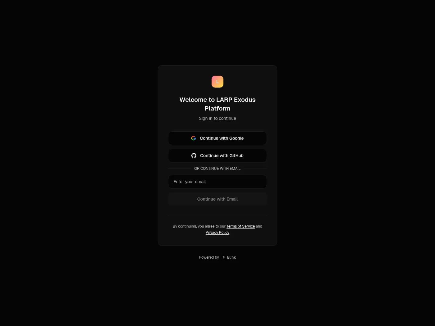 LARP Exodus Platform
