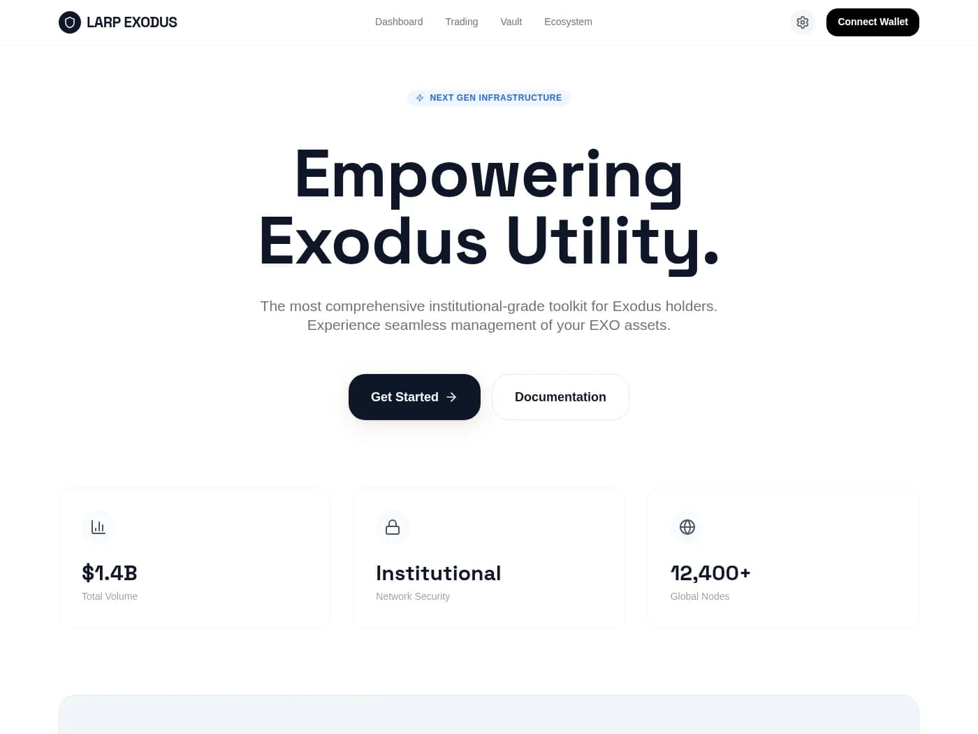 Larp Exodus Crypto Site