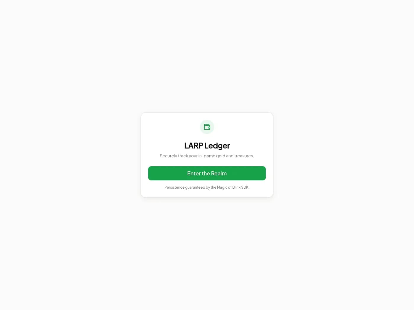 LARP Ledger