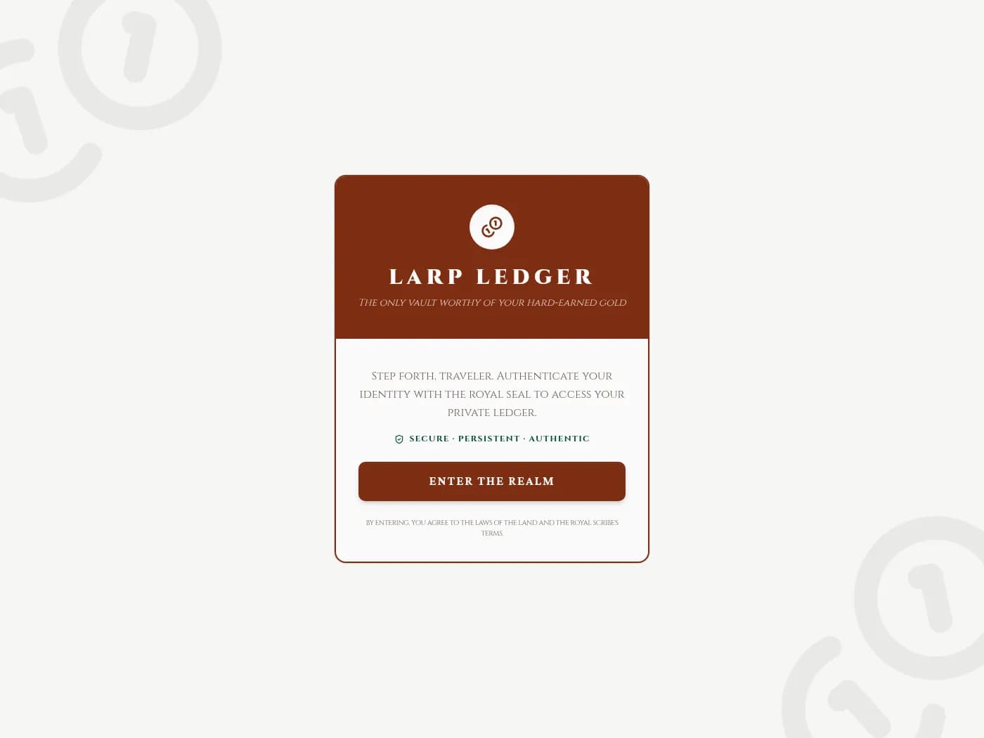 LARP Ledger