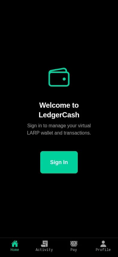 LedgerCash LARP Toolkit