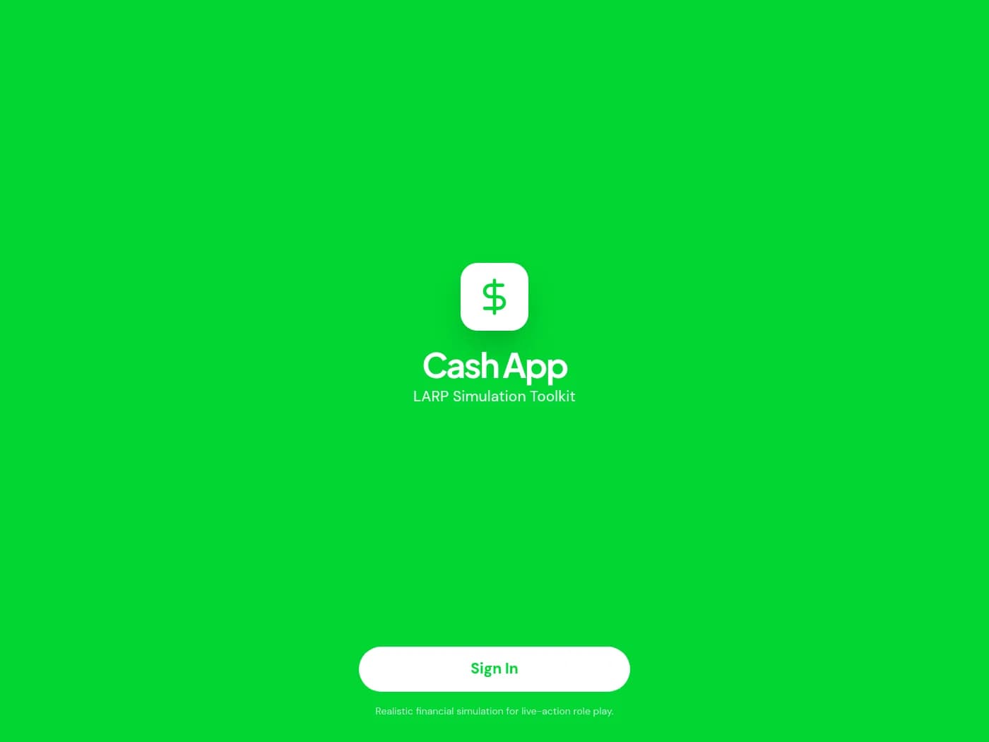 LedgerCashapp LARP Toolkit