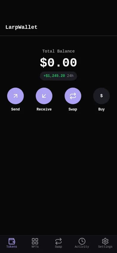 LarpCrypto Wallet